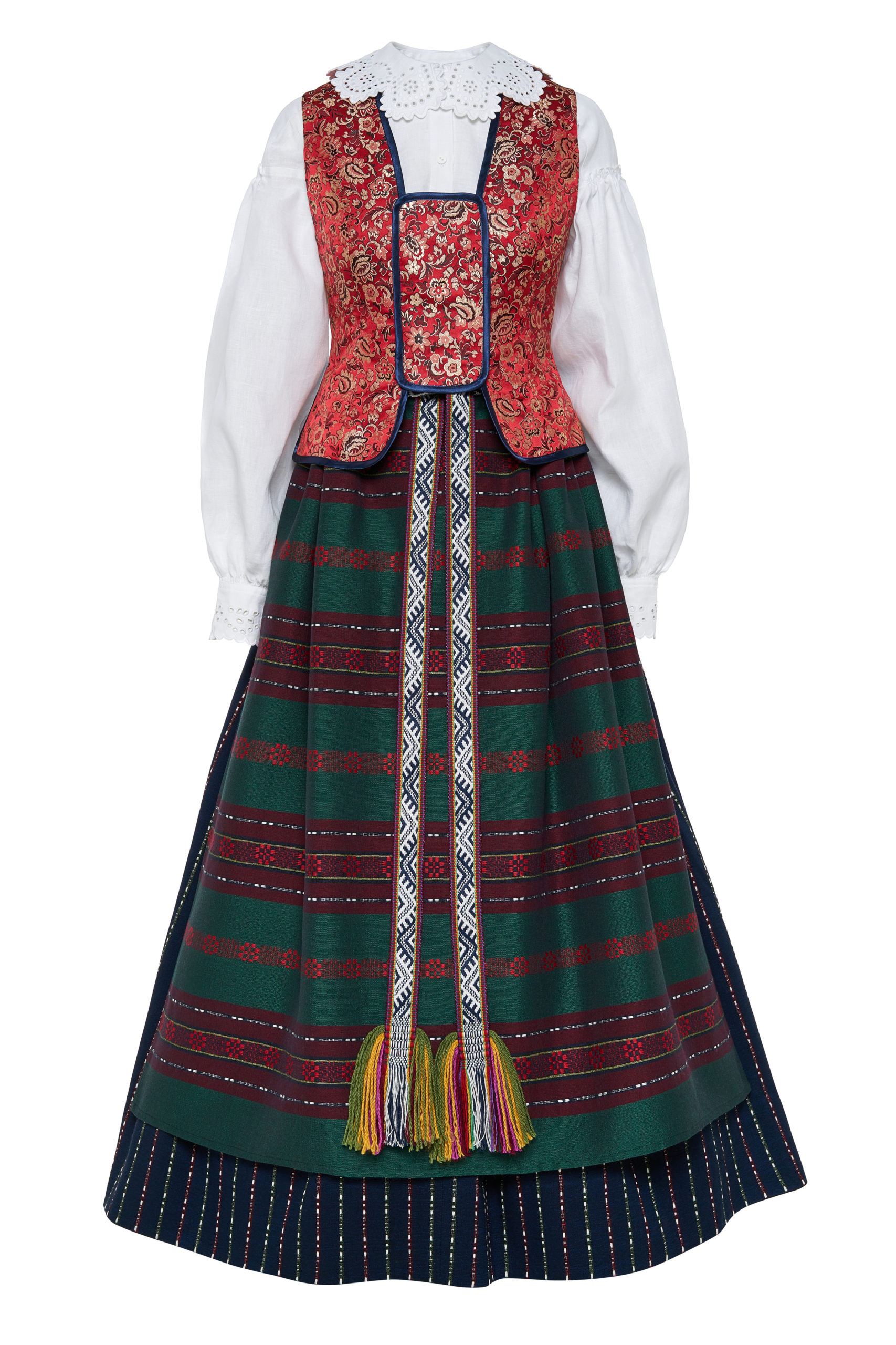 Dzūkiškas moteriškas tautinis kostiumas KD7 - rutazalioji.lt